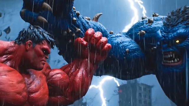 Красный Халк против Морского Монстра!