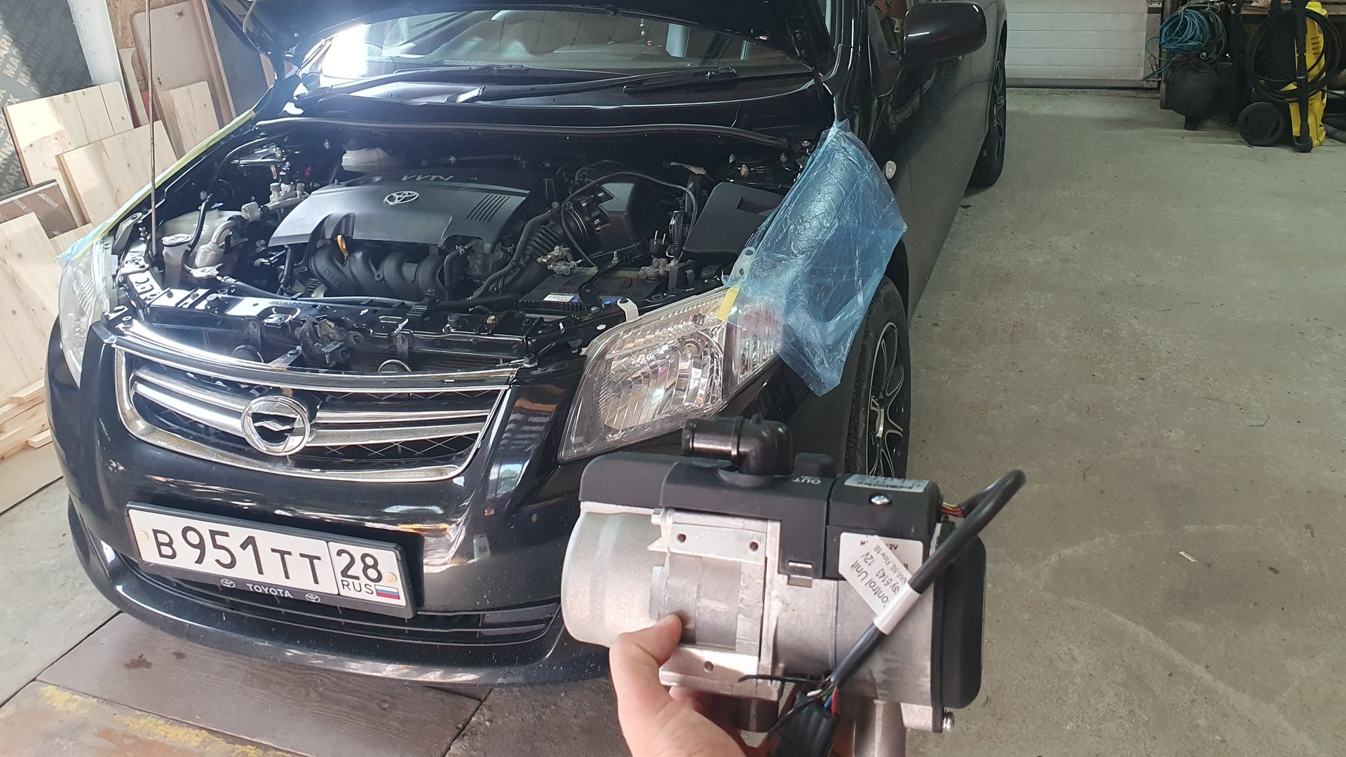 Установка Бинар 5s на toyota fielder