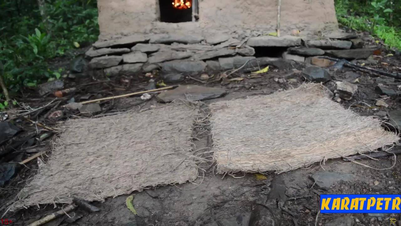 Сплетенное волокно из коры