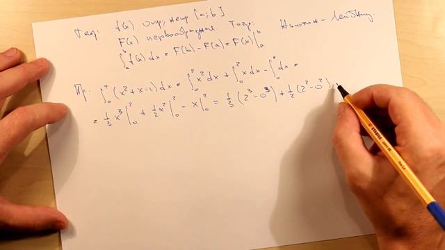 Формула Ньютона-Лейбница. Тема
