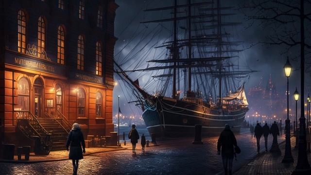 Гавань - Спокойная музыка пиратского порта, музыка моря с голосами чаек для расслабления и отдыха