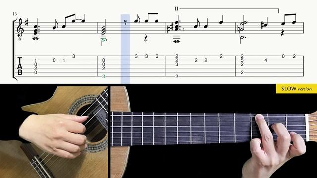 Carrying You из анимэ ''Небесный замок лапута'' Fingerstyle Lesson + TAB