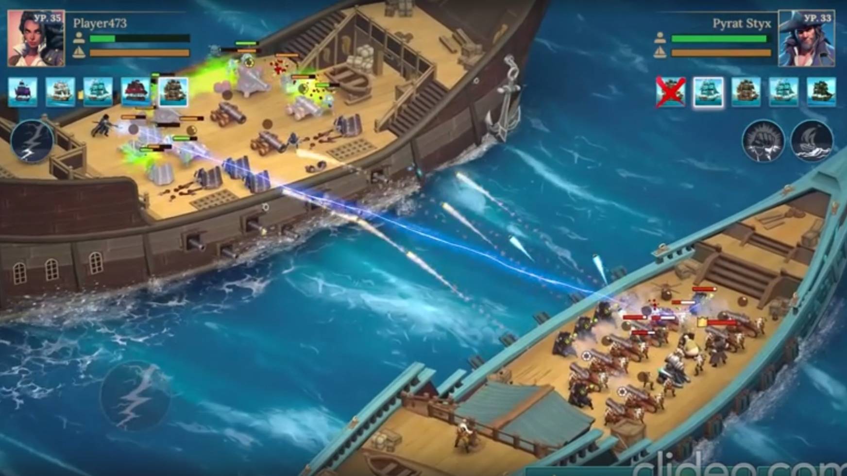 Бой с лёгким флотом противника