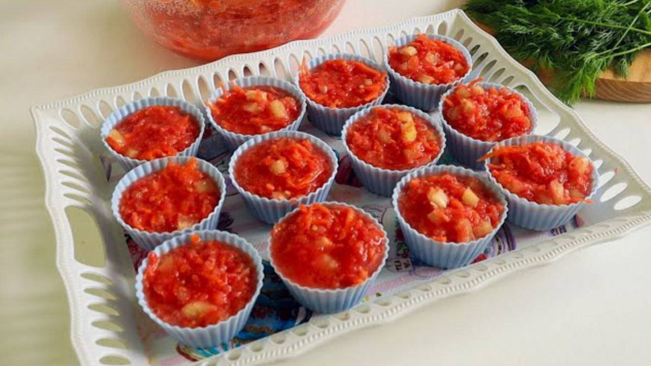 Замораживаем Заправку для БОРЩА на зиму! Быстрая томатная заготовка без заморочек