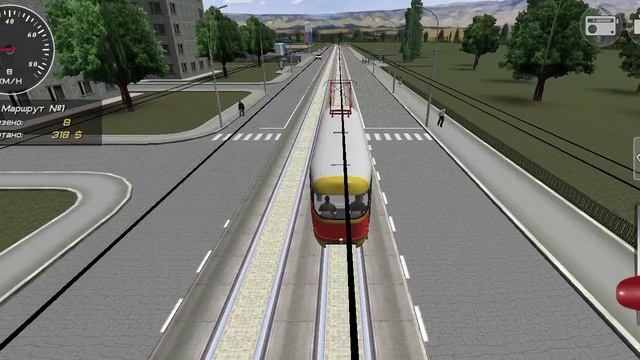 Играю в Симулятор трамвая 2018 3D 1 часть