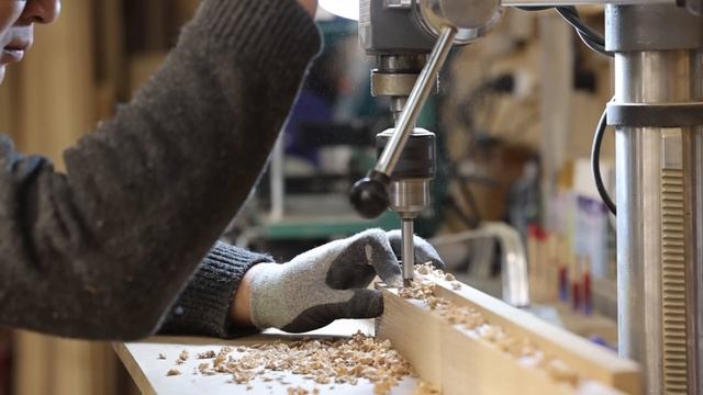 Изготовление простой скамьи из белого дуба