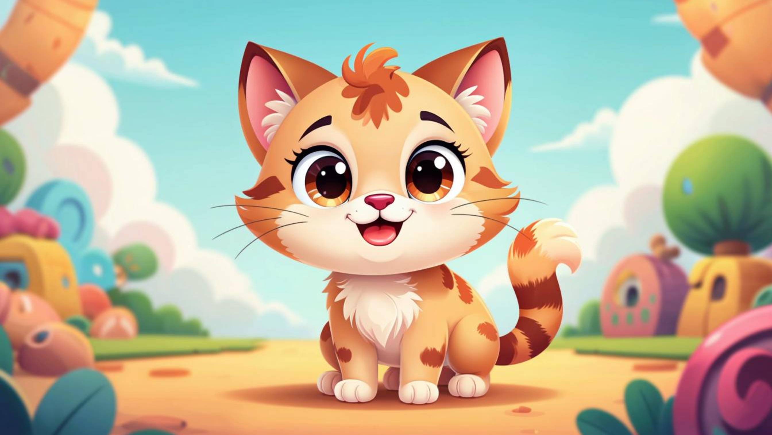 Развивающий мультфильм - песенка для детей "Котёнок" | Познавательный мультик для малышей | Детям