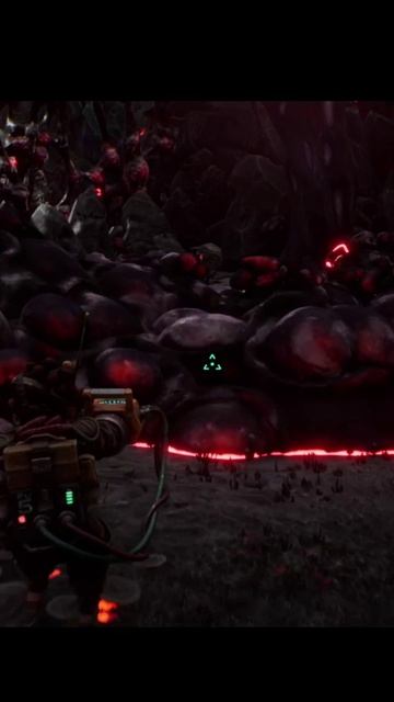 встретил нового пришельца) плюнул в меня) но я оторвал ему голову)) #gunk #космос #битва #игры