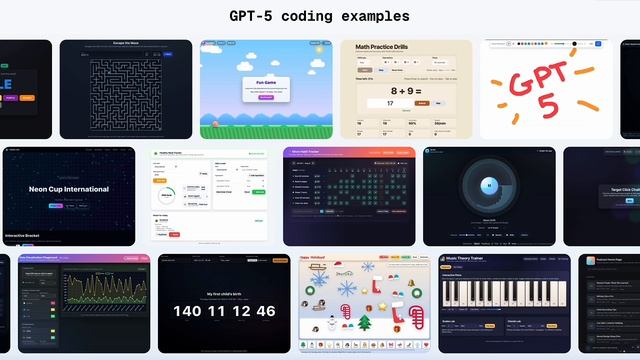 Примеры сгенерированных приложений и сайтов