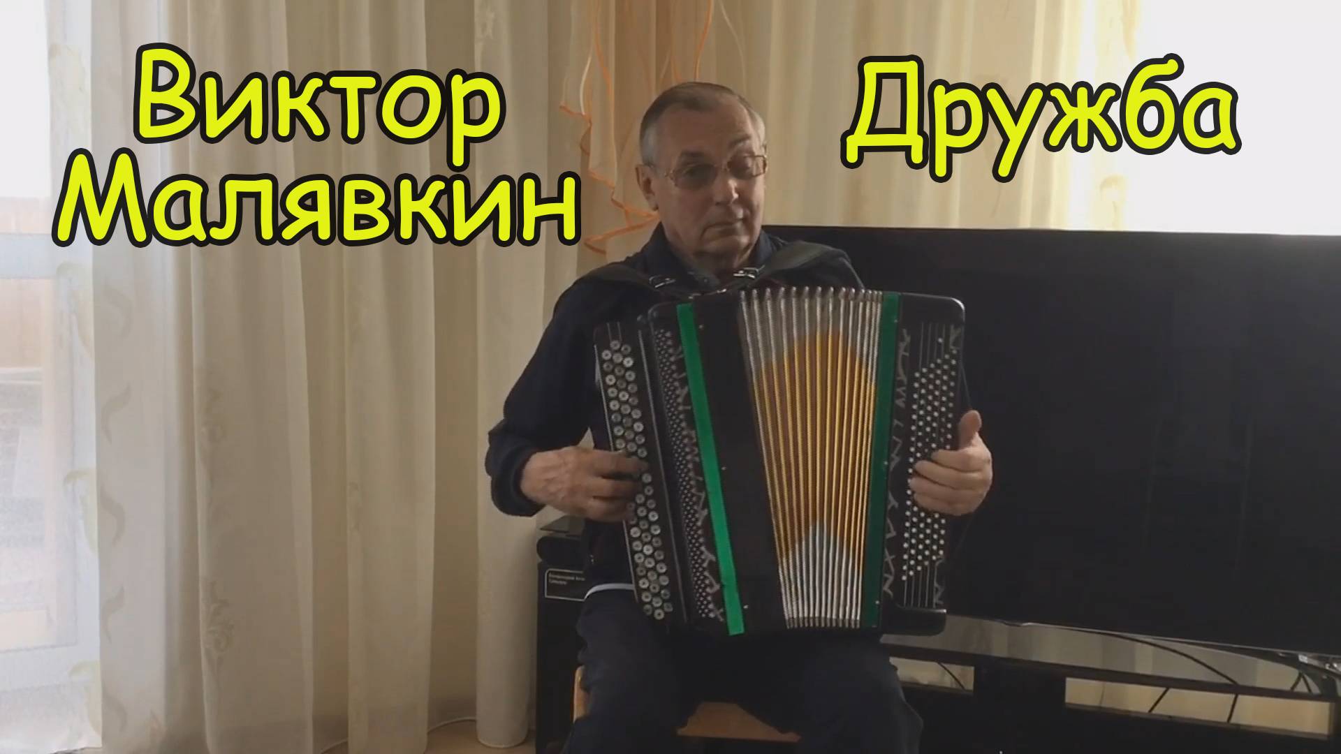 Играет баянист-виртуоз Виктор Малявкин. Импровизация на тему песни "Дружба"