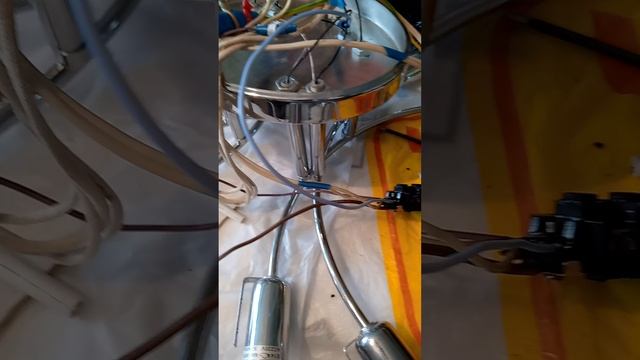 Подключение на 2 клавиши выключателя люстры на 8 ламп Tinko.Часть5