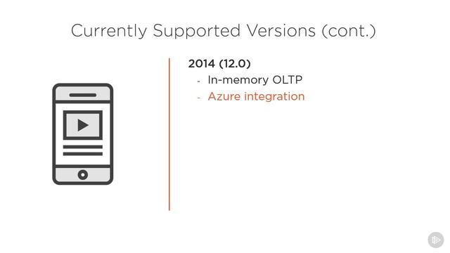 2.03. Current and Future Versions