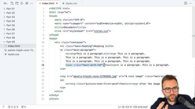 37-09. Structure HTML Pages with divs, spans, and Semantic Tags like header