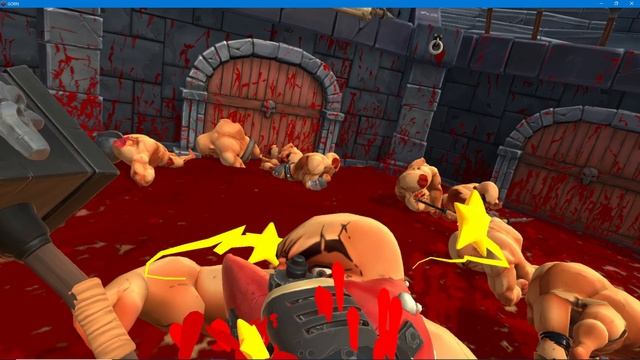 VR - Gorn - руки крабы - игра Виртуальной реальности - арена OLDBEAT