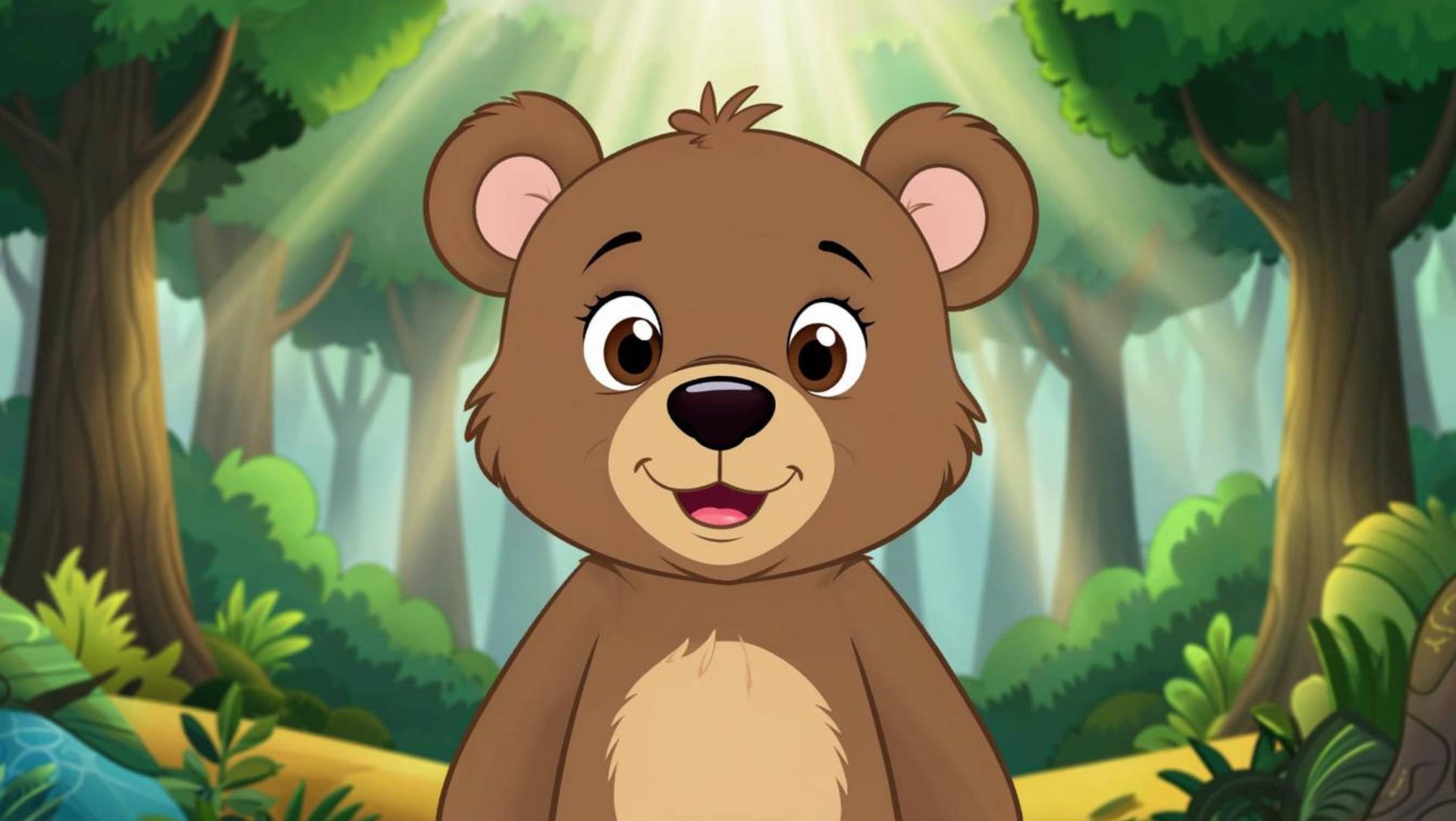 Развивающий мультфильм - песенка для детей "Медвежонок" | Познавательный мультик для малышей | Детям