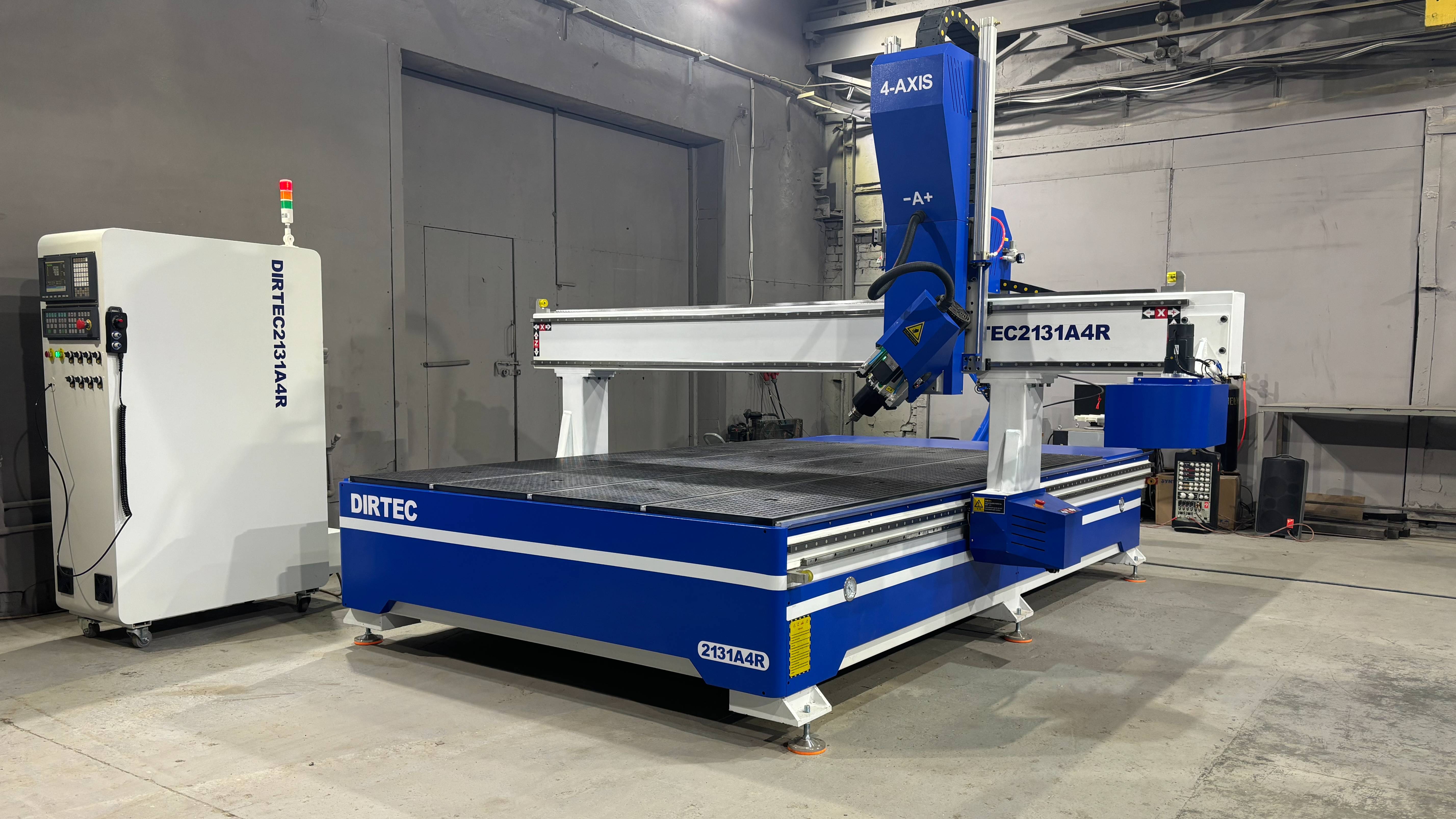 DIRTEC 2131A4R – поворотный шпиндель, зонтичная автосмена инструмента, фрезерный станок с ЧПУ