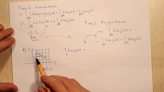 Линейность и аддитивность криволинейного интеграла первого рода. Тема