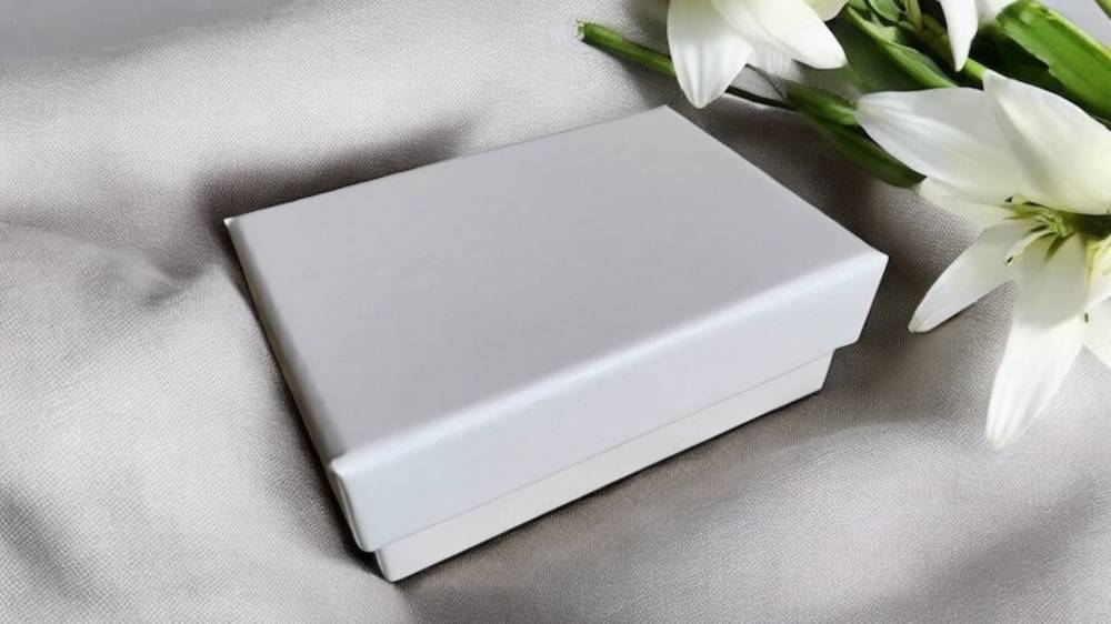 Упаковка прямоугольная крышка-дно для комплектов, белая, 8х5