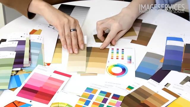 Колористика в работе стилиста, использование цветовых палитр. Нарезка