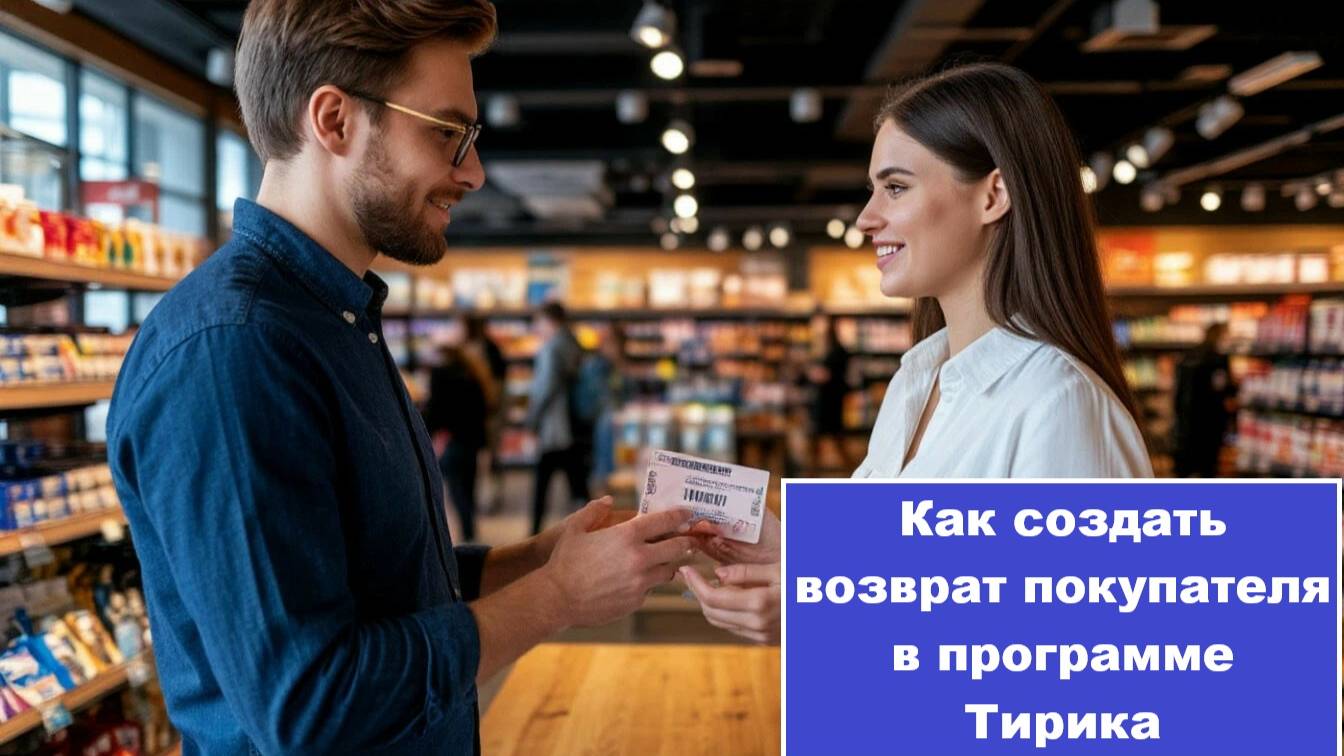 Как создать возврат покупателя в программе Тирика