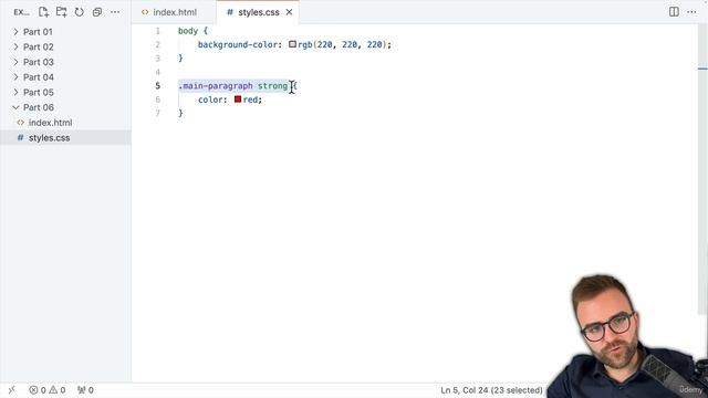 37-06. More Complex Selectors Target Elements Precisely