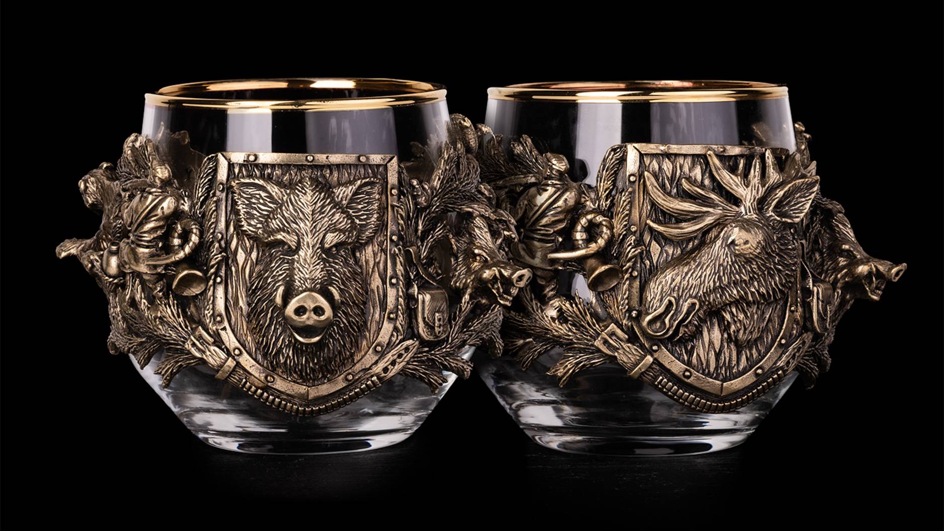 Бокалы для виски Лось и Кабан (Серия классик)