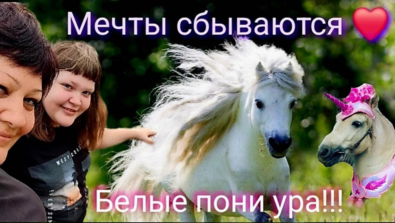 Мечты ✨️🔥 сбываются 🐴🤩 Пони Альбинос!🤍👧#сезонконтентаRUTUBE .mp4
