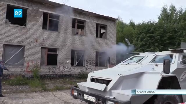 Телеканал Регион 29_ Тактико-специальное учение УФСИН Поморья по отработке действий при беспорядках
