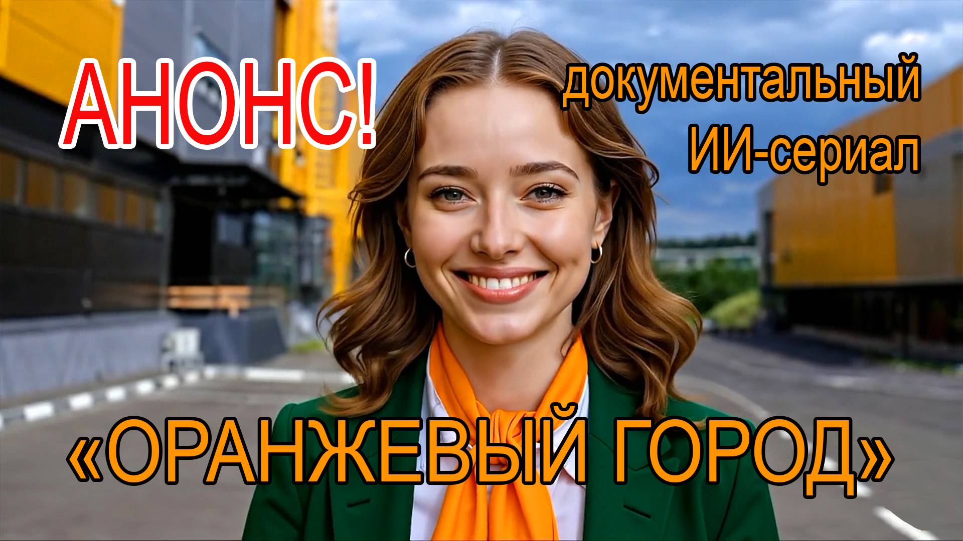 Анонс первого в России документального ИИ-сериала "Оранжевый город", HD, Logistics Partners