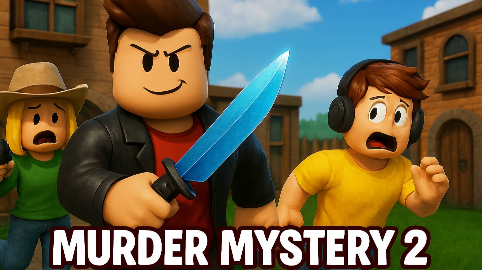 Играю в Murder Mystery 2 в Roblox