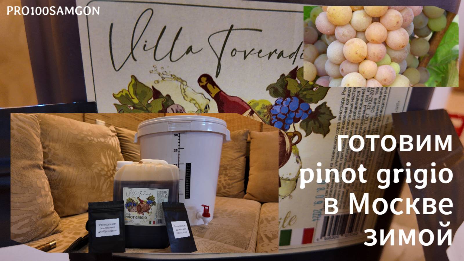 Готовим pinot grigio в средней полосе России.