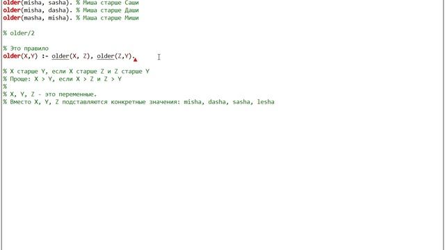 Prolog. Шаг 1. Введение в терминологию