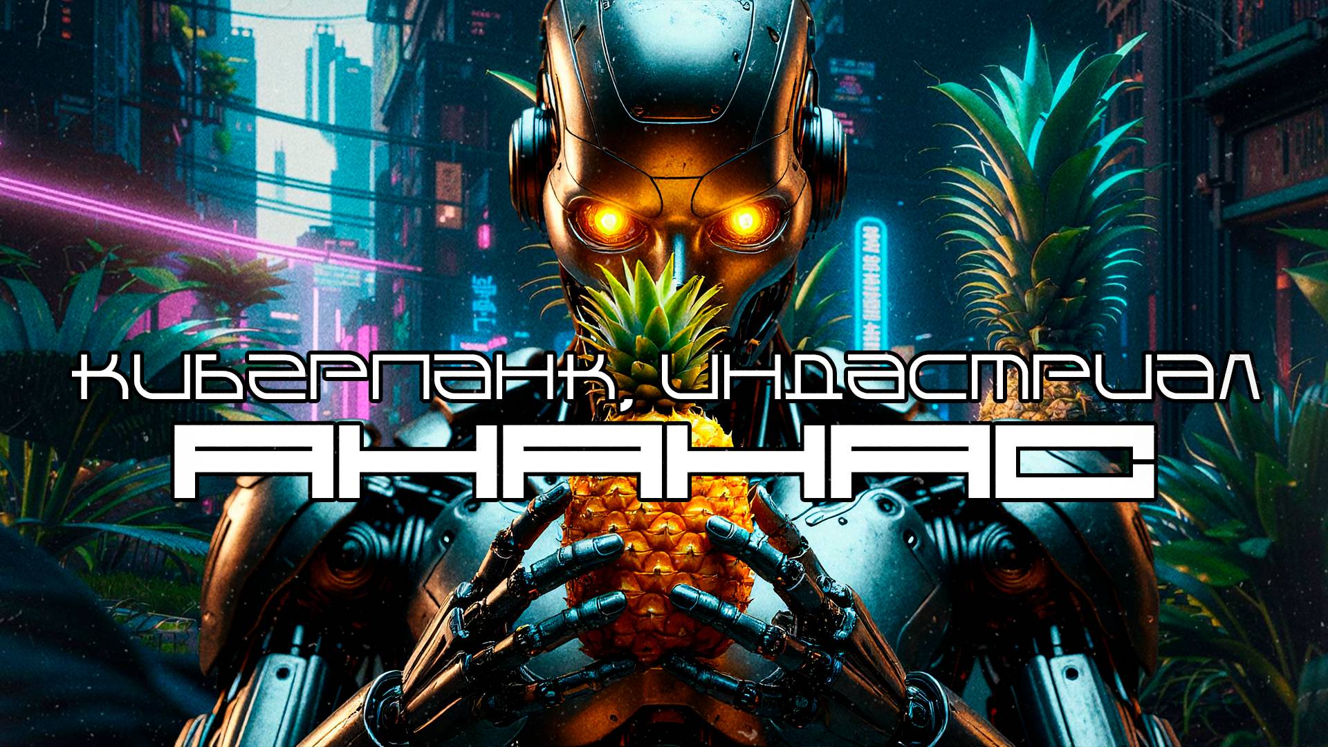 1 Час Cyberpunk Подборка - Ананас (Pineapple), Darksynth, EBM, Industrial, Киберпанк, Мрачное Техно
