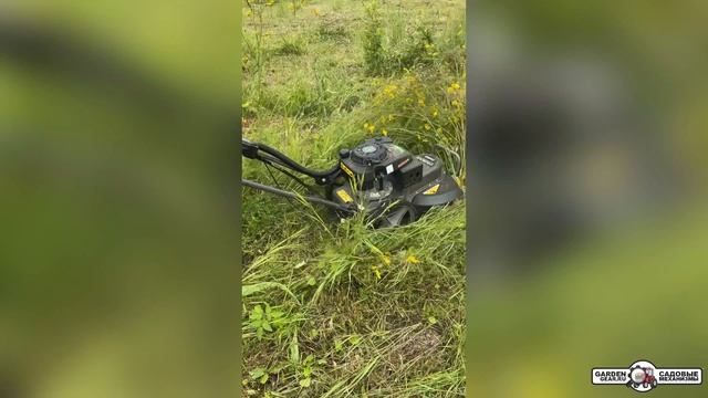 Профессиональный самоходный колесный триммер Caiman Trimo 60CV    в работе. Тест драйв.