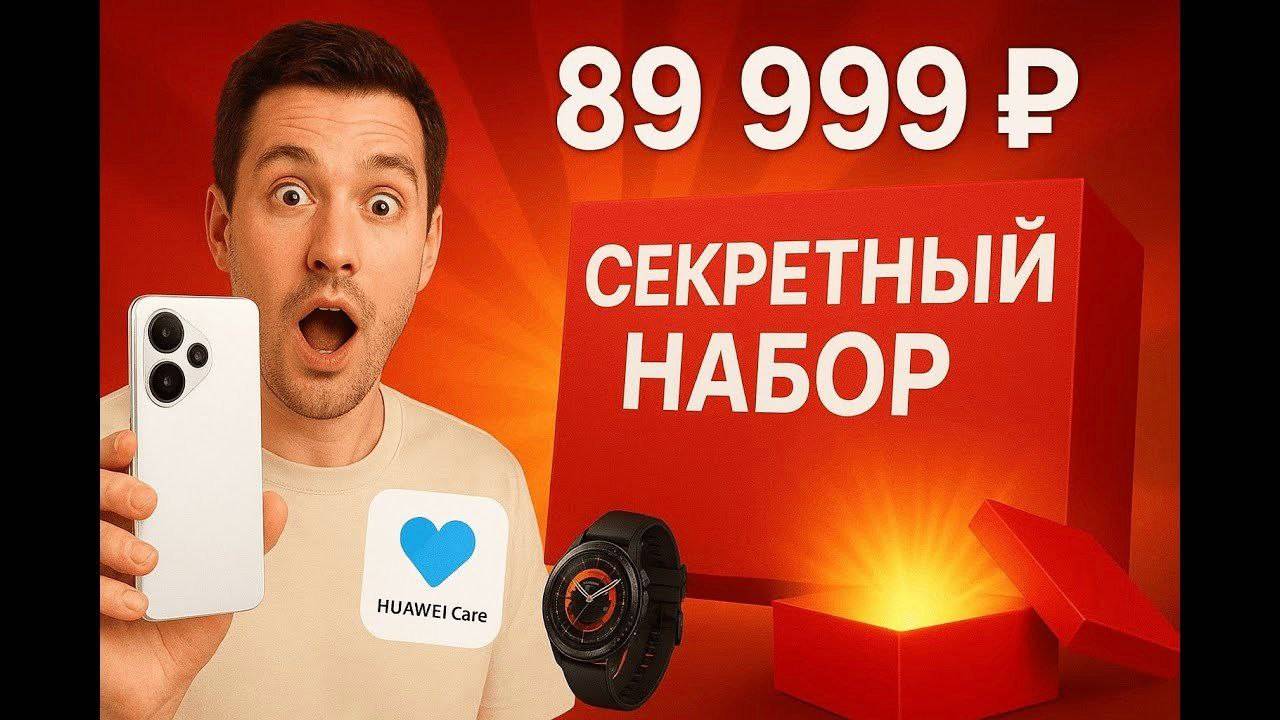 Распаковка Секретного набора Huawei за 90 000 ₽ — что внутри?