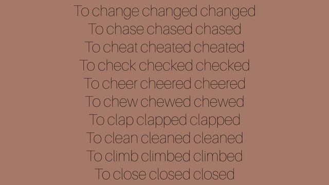 Правильные Глаголы Часть 4 Regular Verbs Part 4