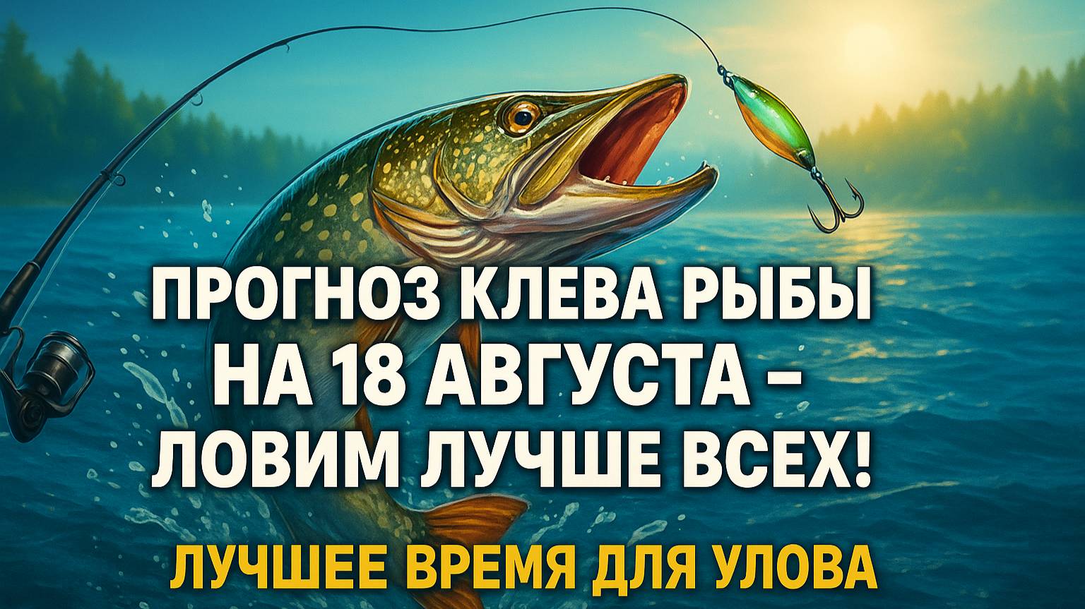 🎣 Прогноз клева рыбы на 18 августа 2025 – Лучшее время для улова!