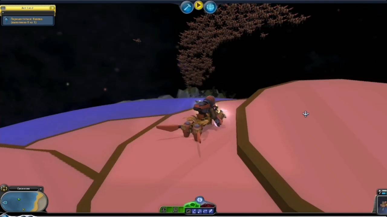 Сделал ОГРОМНУЮ ВОЗДУШНУЮ СВЕТЯЩУЮСЯ РЕКУ в Spore!!!!!!