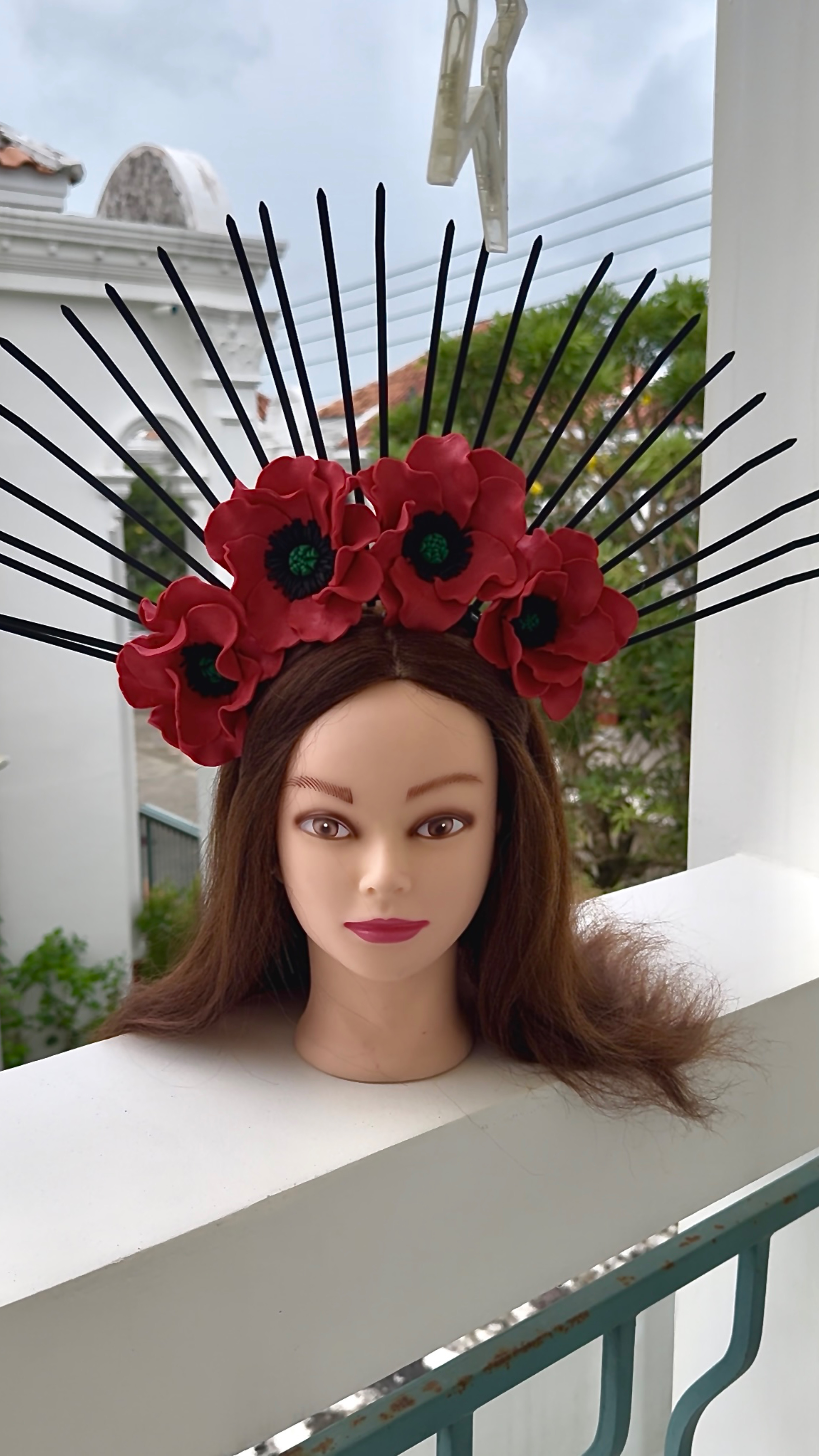 корона с маками своими руками 🌺🌺🌺 из фоамирана ♥️