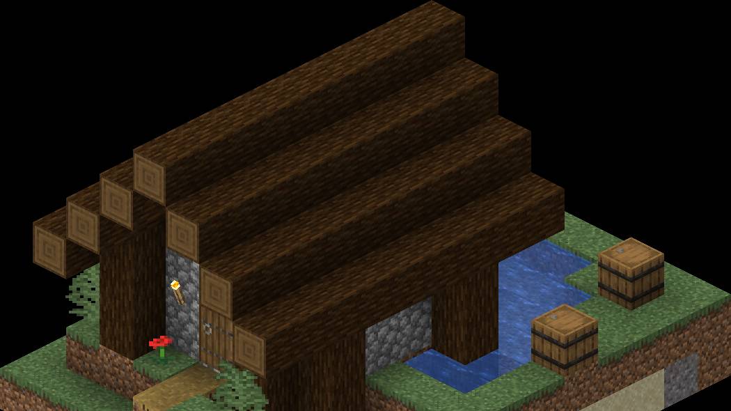 Как построить таёжный домик майнкрафт?|Часть 1|Строим каркас