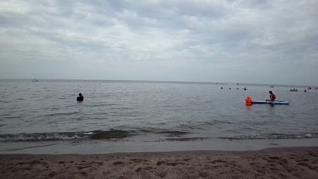 ПЛЯЖ В ЯНТАРНОМ. ПОЛНЫЙ ШТИЛЬ