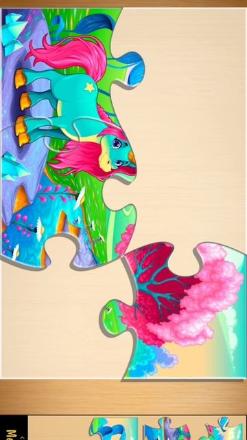 Пазлы для детей. Единорог 🦄. 6.