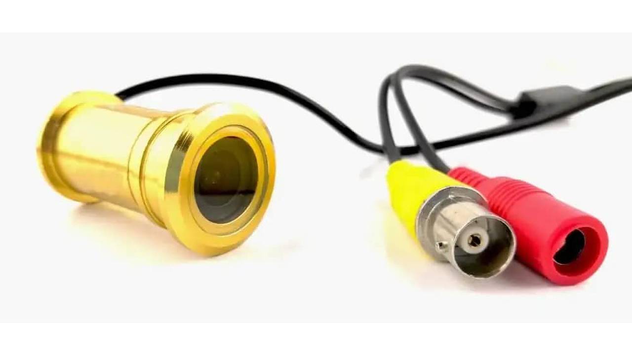 Видеоглазок для двери на проводе для телевизора и видеорегистратора