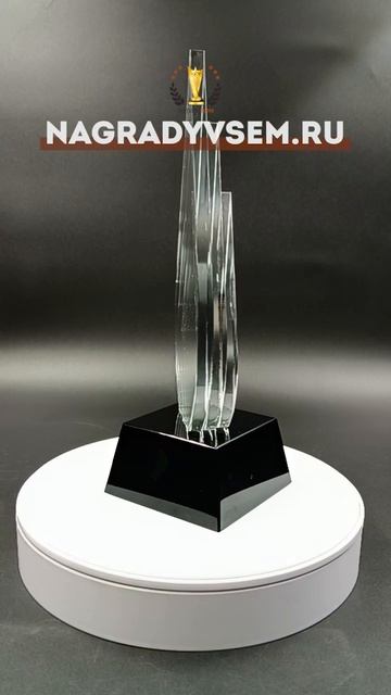 Награды из стекла по индивидуальной форме клиента