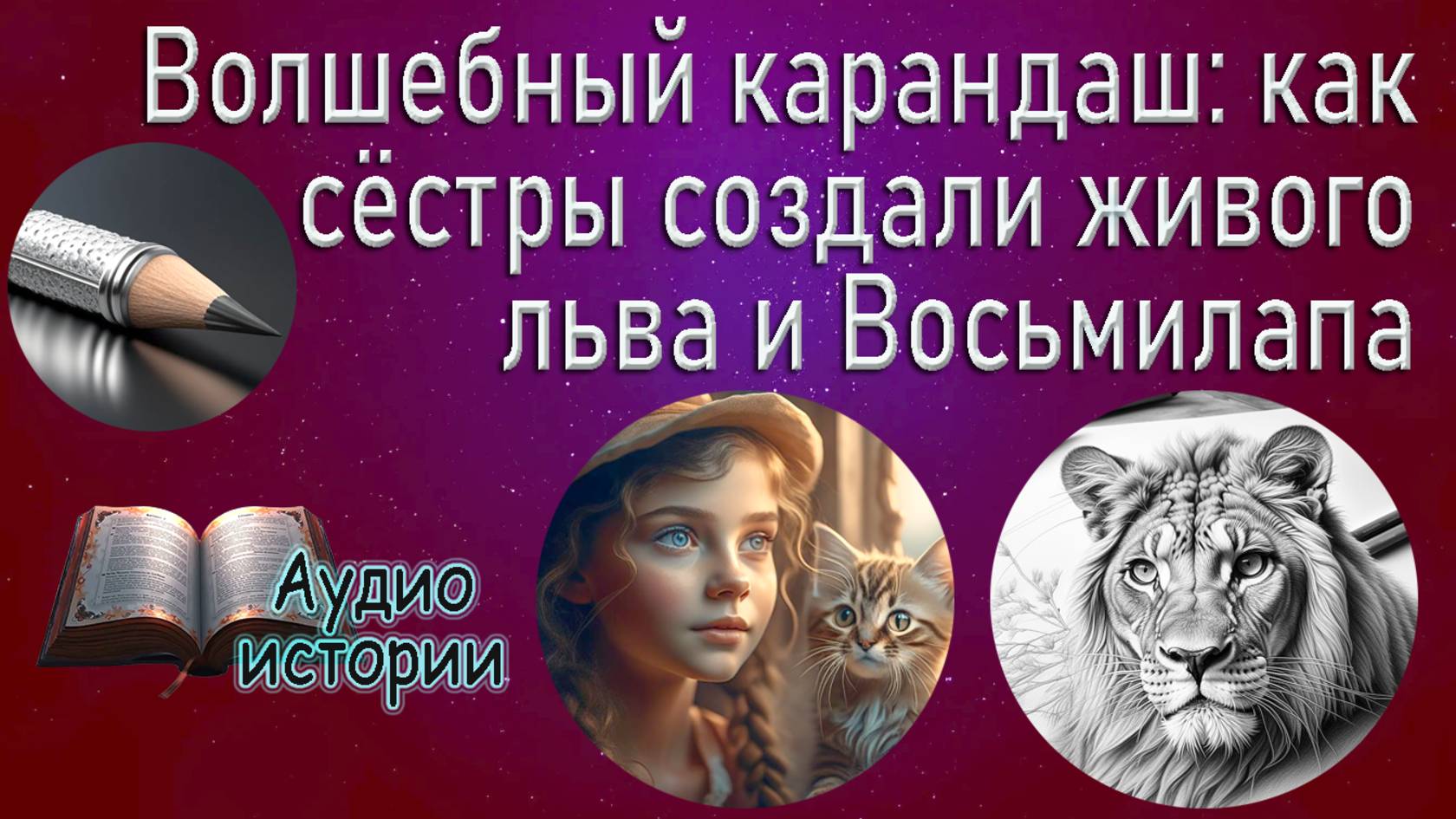 Волшебный карандаш: как сёстры создали живого льва и Восьмилапа