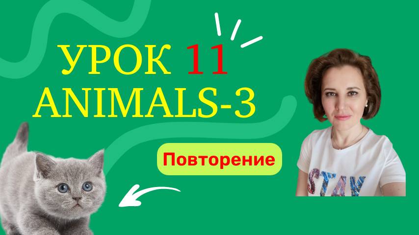 Урок 11. Animals-3. (Описание животных).