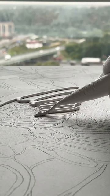 Птицы мира #textureart | Этап создания рельефа