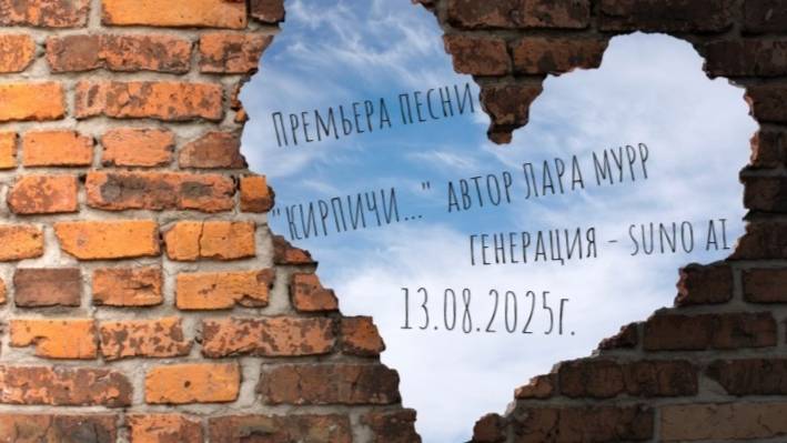 Премьера песни "КИРПИЧИ..." автор слов и монтаж Лара Мурр, музыка и исполнение Suno AI.