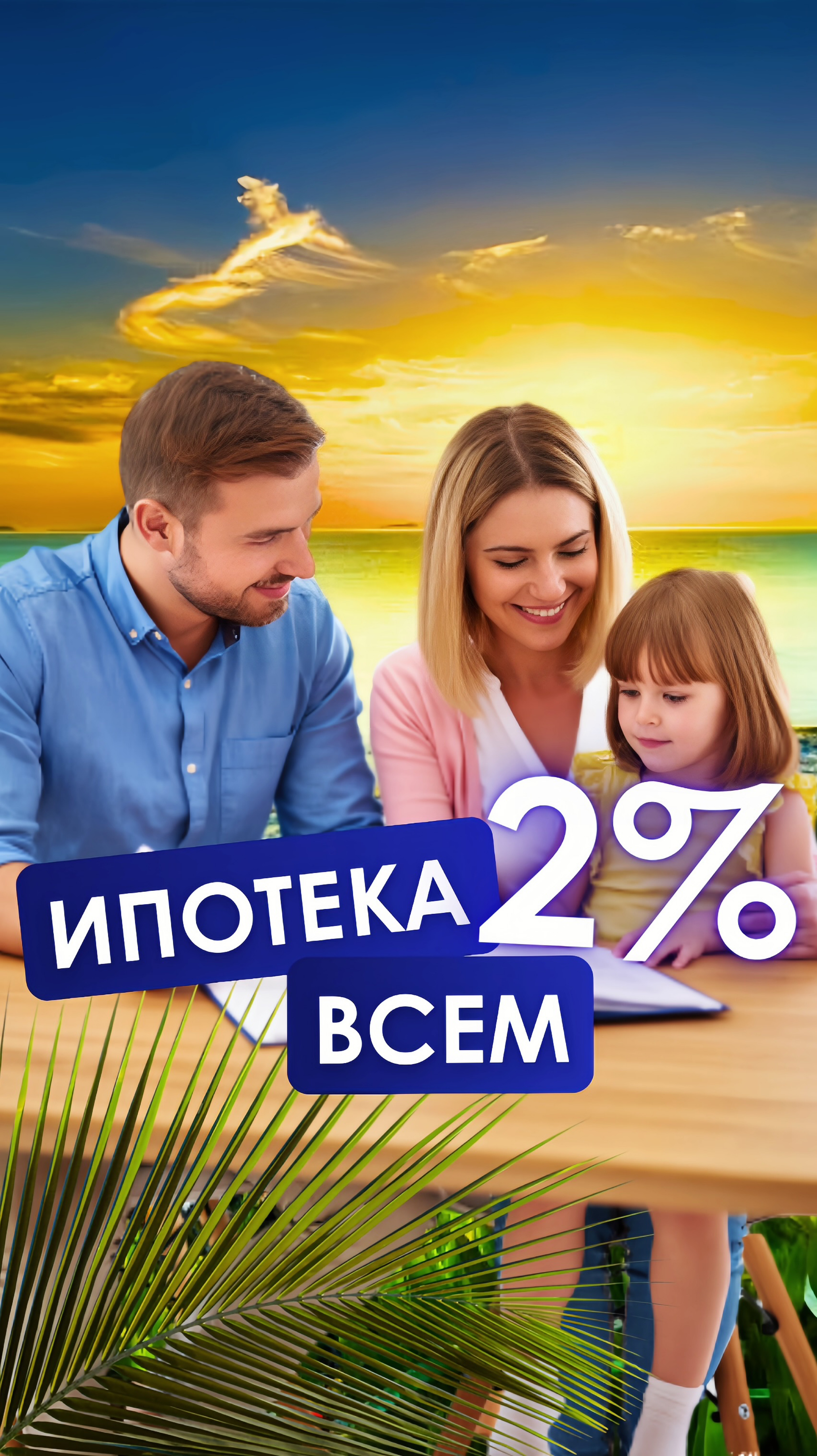 Купить квартиру в Крыму. Выгодная ипотека в Крыму. Ипотека с низкой ставкой. Ипотека 2%.