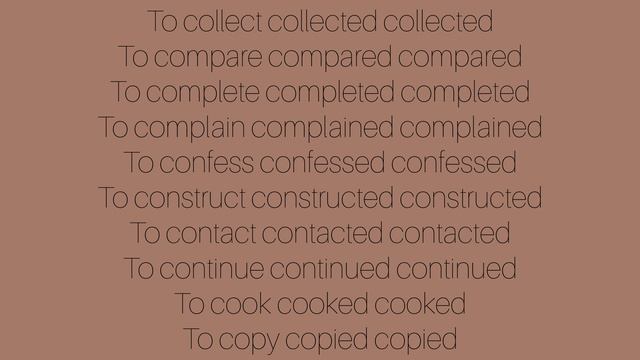 Правильные Глаголы Часть 5 Regular Verbs Part 5